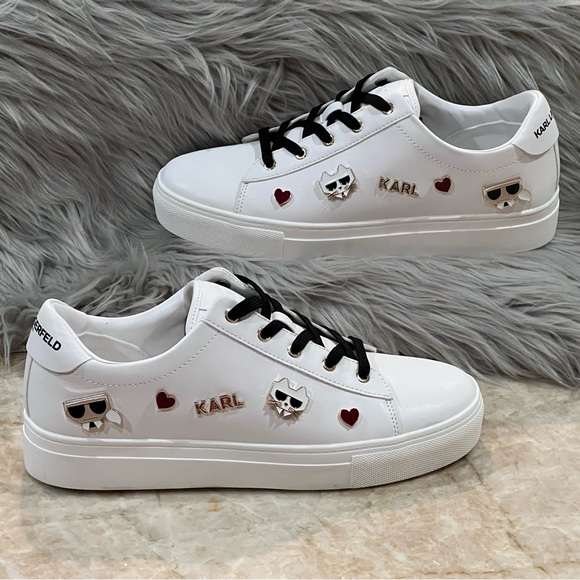 Karl Lagerfeld | Shoes | Karl Lagerfeld Paris Cate Pin Logo Sneaker ...